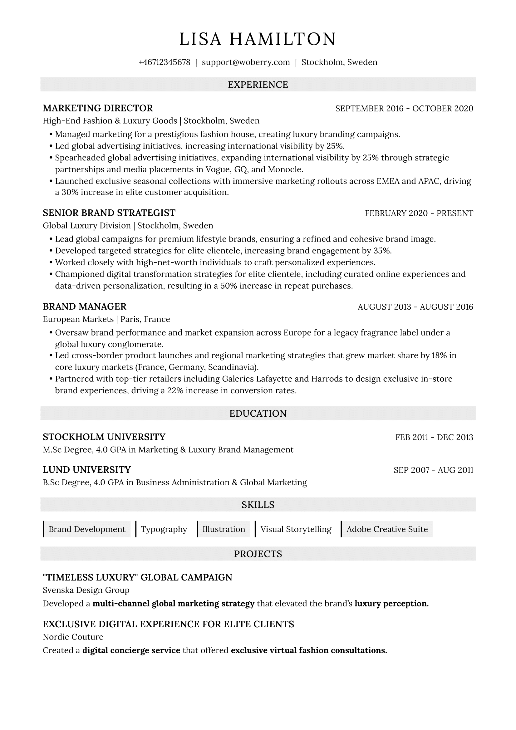 12 Professional Resume Templates for 2025 | Free ATS-Optimized Designs ...